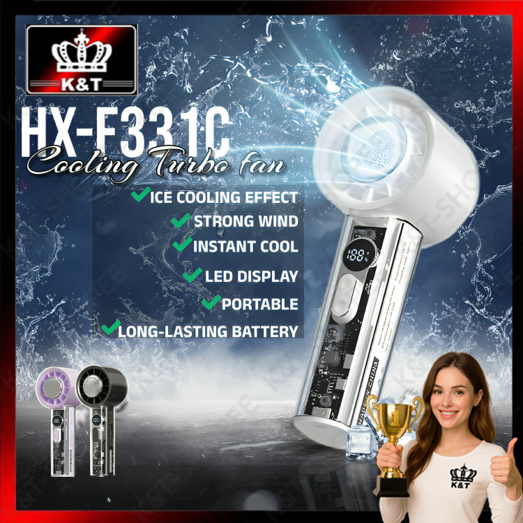 HX-F331C Handheld High Speed Turbo Fan LED Display Rechargeable X05 ...