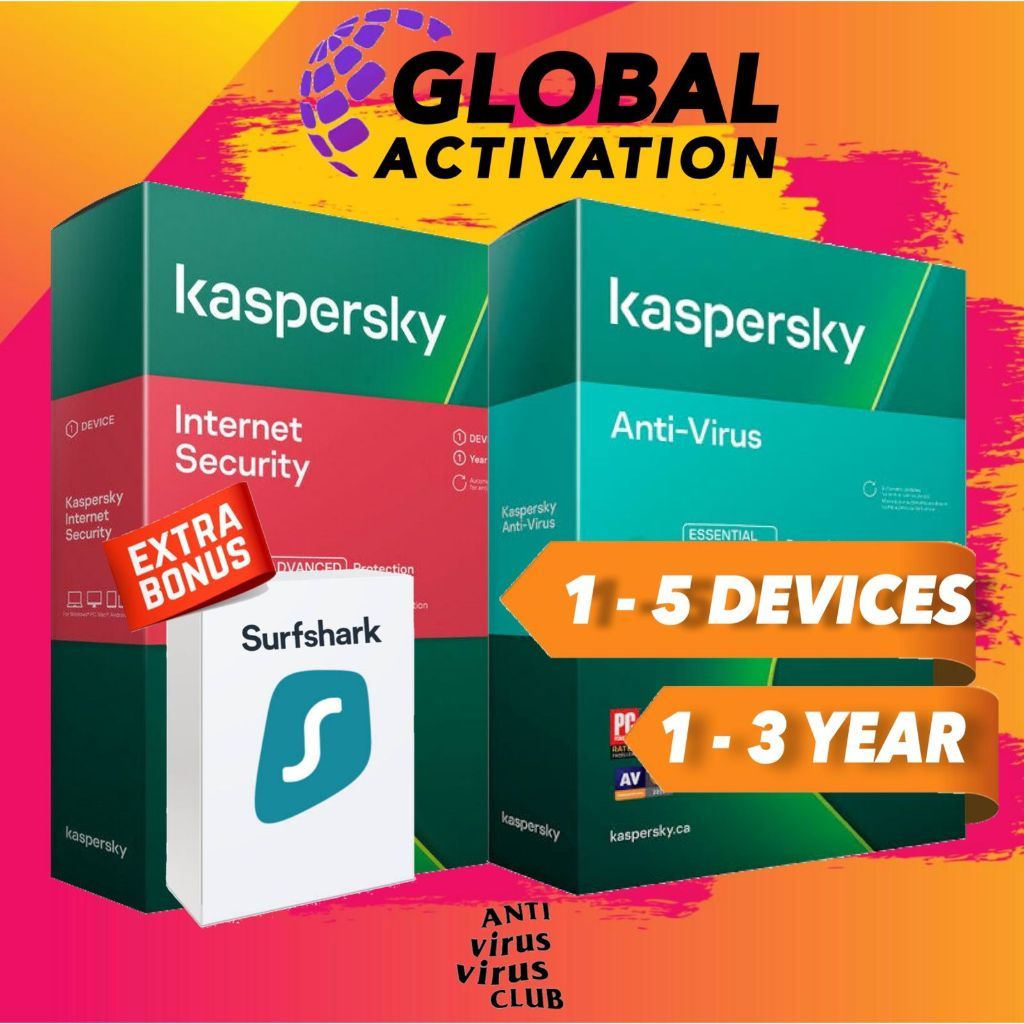 ORIGINAL KASPERSKY INTERNET SECURITY & ANTIVIRUS LATEST VERSION - 100% ...