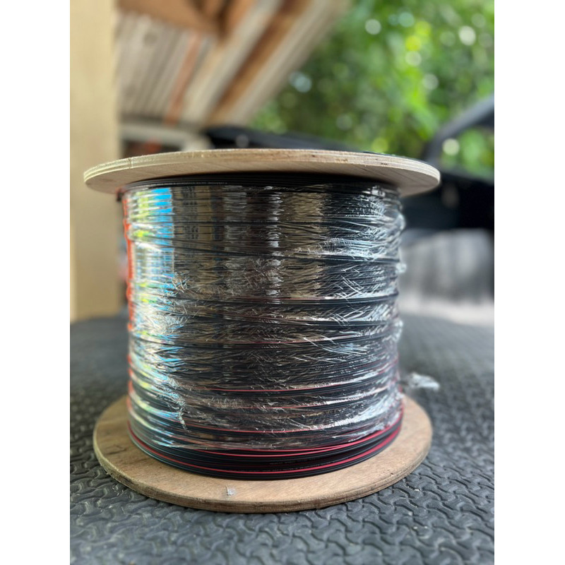 FIBER OPTIC CABLE 1CORE 1KM TELCO BRAND WITH RED STRIPE | Shopee ...