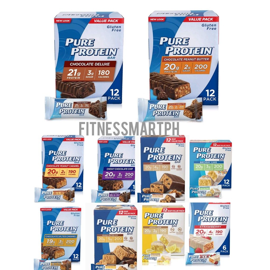 Pure Protein Bars High Protein Low Sugar Gluten Free Bars 1.76 oz (50g ...