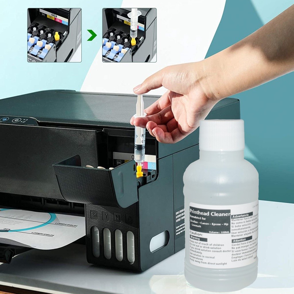 Printer Print head Cleaning Fluid for Epson 003 Ecotank Printer L3110 ...