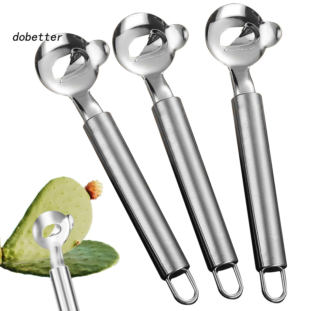 DOB-Stainless Steel Cactus Peeler Spoon Shaped Nopales Peeler Ergonomic ...