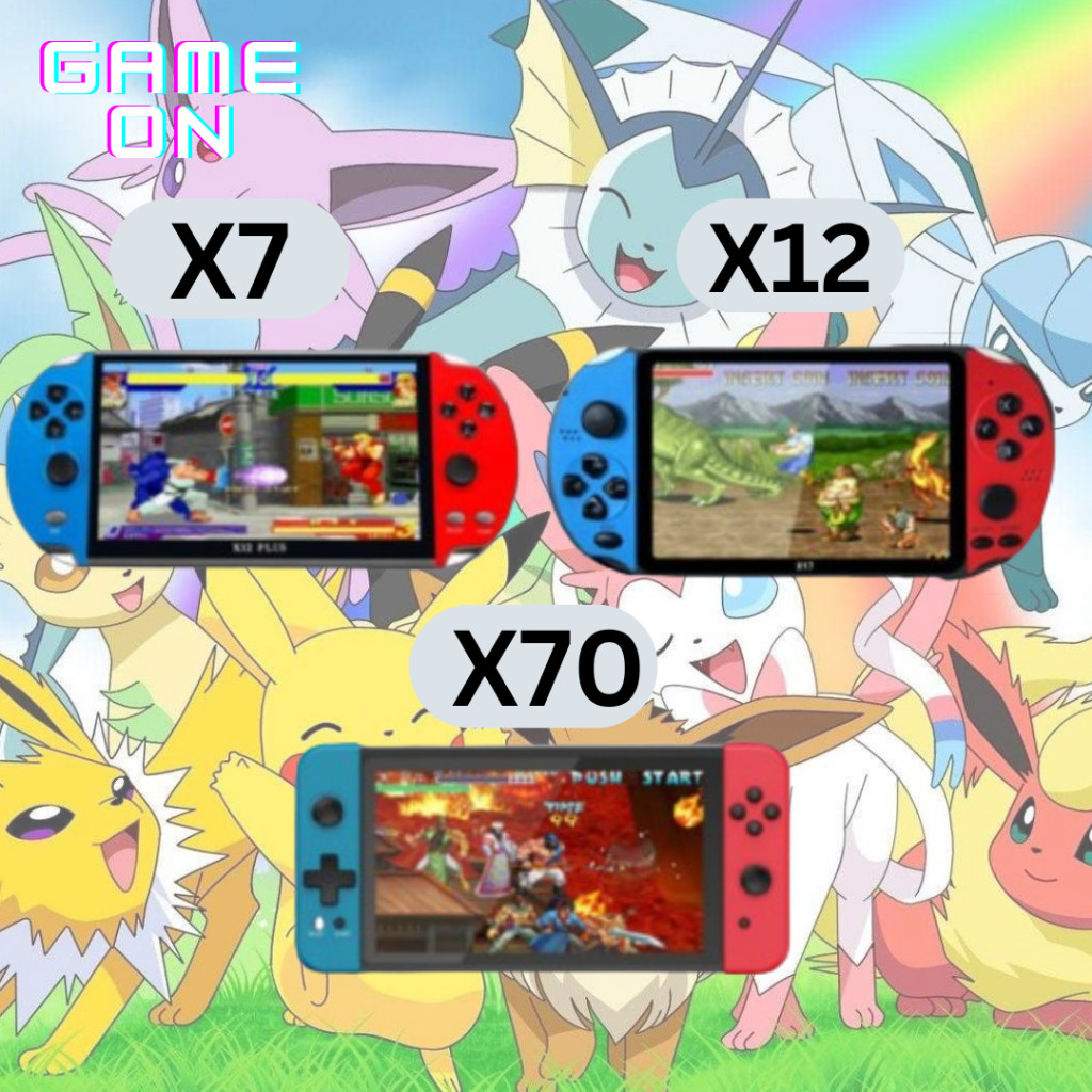 PSP X70/X12/X7 Handheld Game console 7 inch HD Screen Retro Game ...