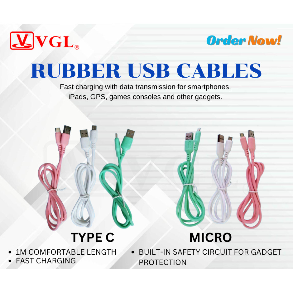 VGL 5A SUPER FAST CHARGER CORD ( TYPE C AND MICRO USB CORD ) | Shopee ...