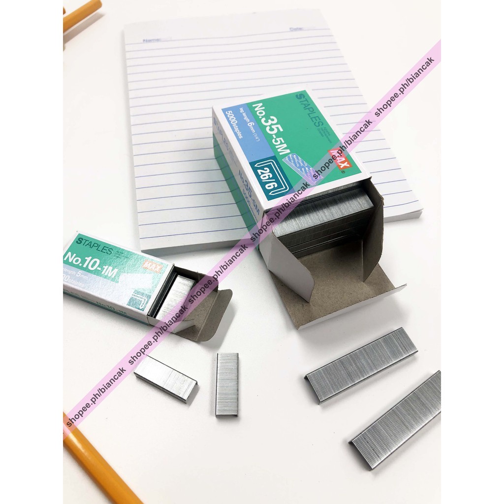 MAX Staple Wire Staplewire #10 #35 (SCHOOL OFFICE SUPPLIES)* | Shopee ...