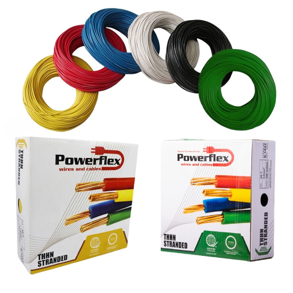 Thhn stranded wire (POWERFLEX/WIREMAX ) #14-#8 size per meter ...