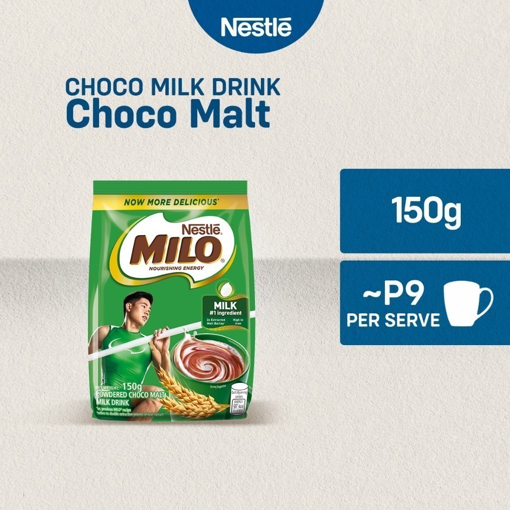 Milo Powdered Choco Malt Milk Drink 150g | Shopee Philippines