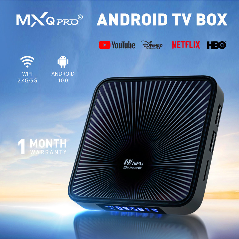 mxq pro tv box smart tv 4k 5g original 2G RAM + 16G ROM NPU android ...