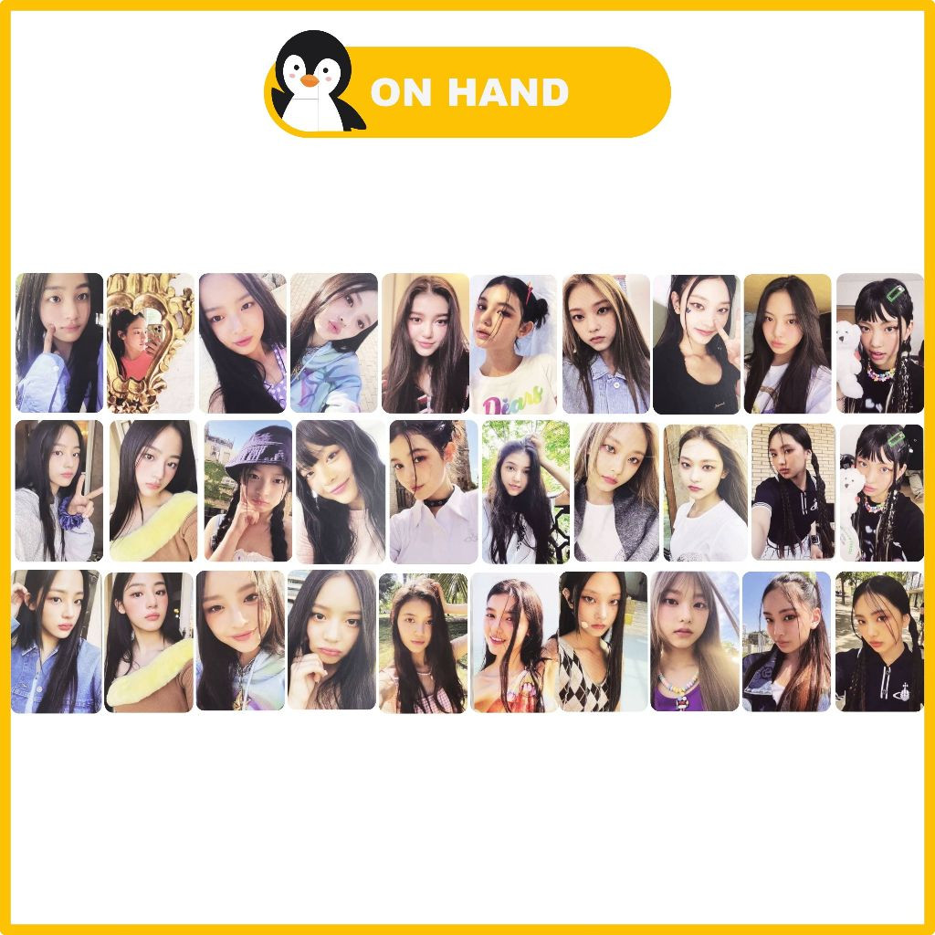 NEWJEANS Weverse ver Official Photocard New Jeans Hype Boy Blue Book ...