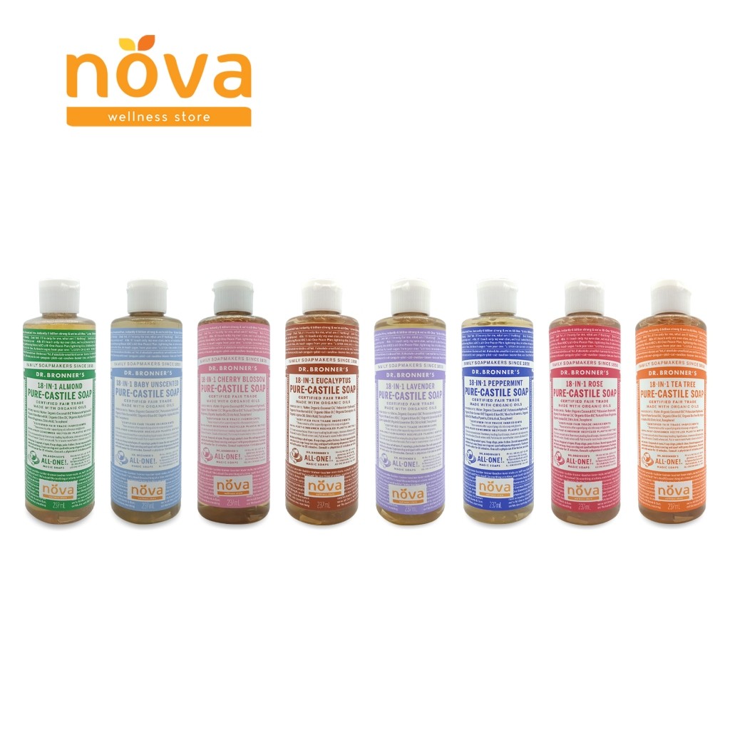 Dr. Bronner's 18-In-1 Pure-Castile Soap 237ml (bottle) | Shopee Philippines