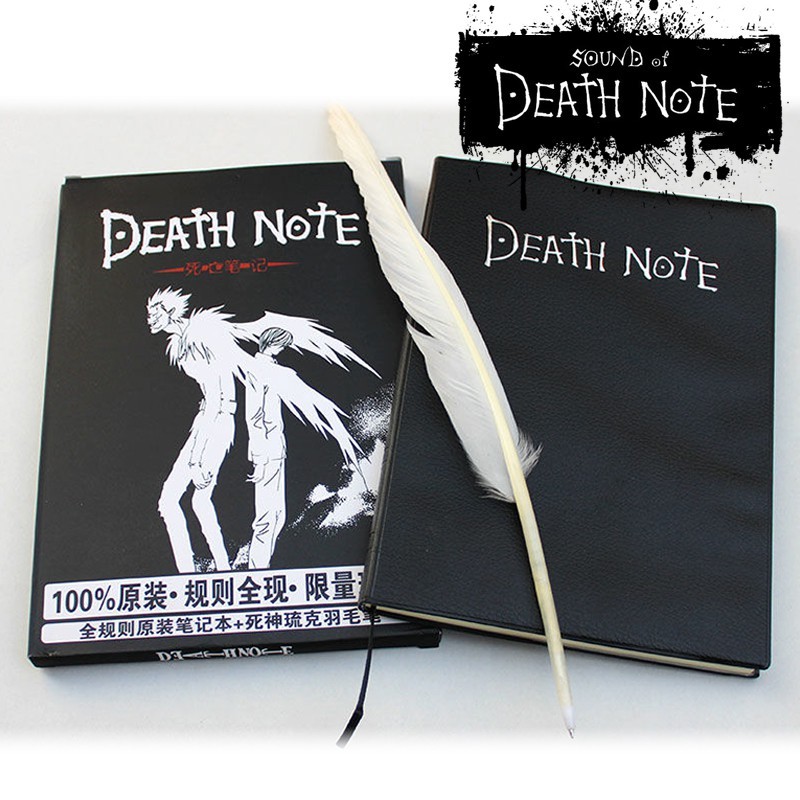 Death Note Cosplay Notebook & Feather Pen Book Anime Diary Cartoon ...