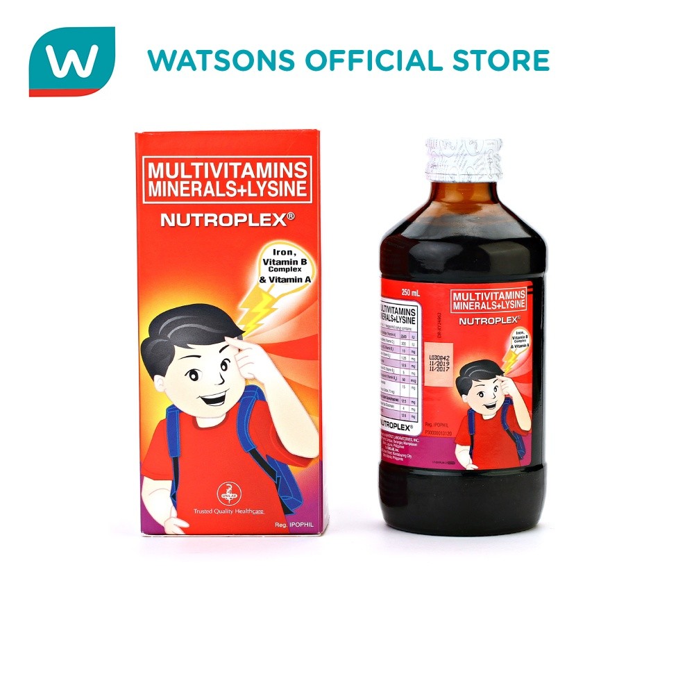 NUTROPLEX With Iron & Lysine Syrup 250ml | Shopee Philippines