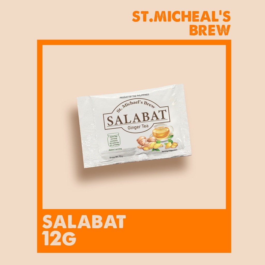 BSA St. Michaels Salabat Ginger Tea 12G x 12 Sachets Premium Quality ...