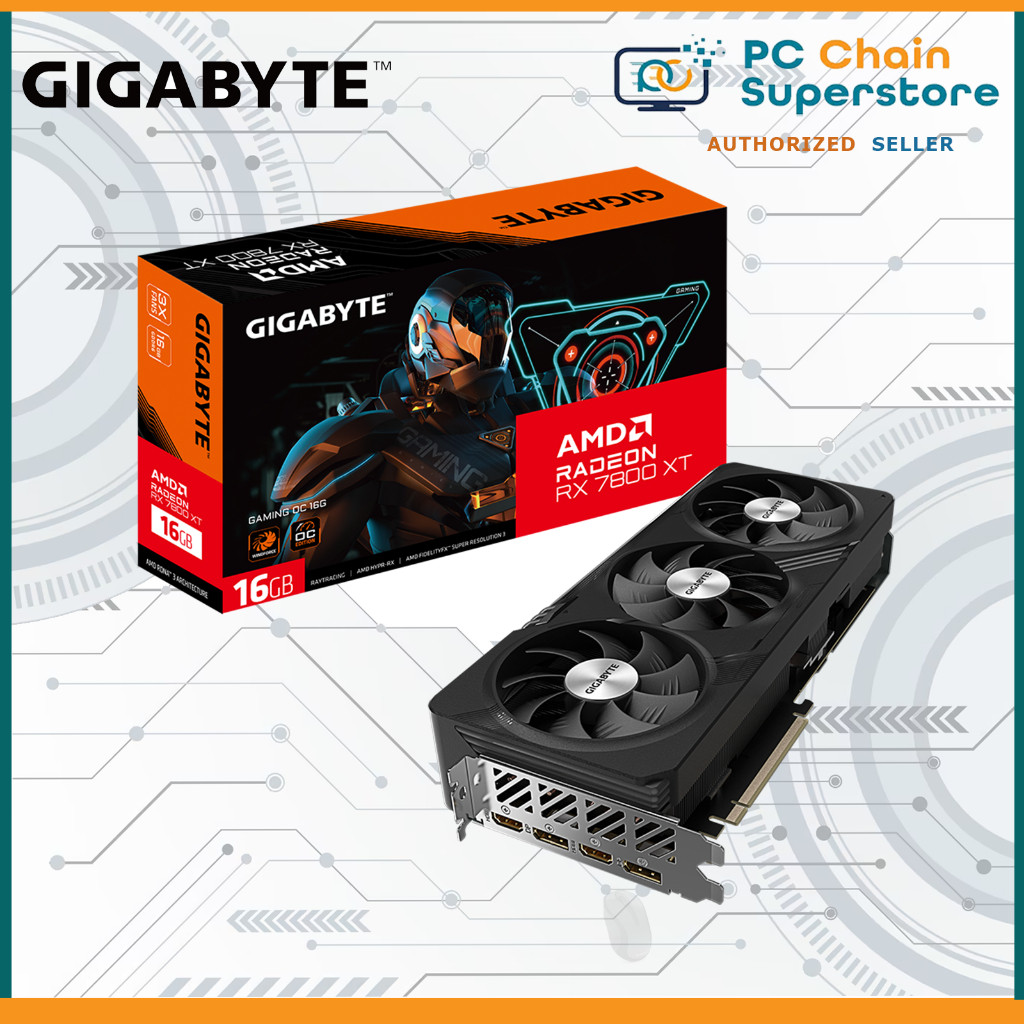 GIGABYTE Radeon RX 7800 XT GAMING OC 16G Graphics Card 16GB GDDR6 ...