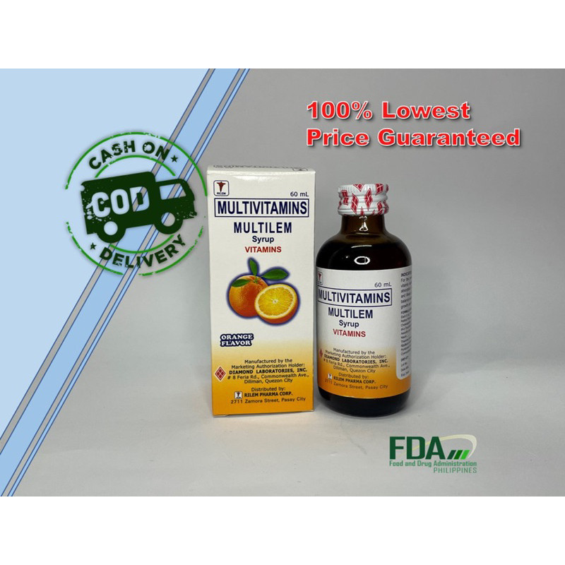Multivitamins Syrup MULTILEM 60ml | Shopee Philippines