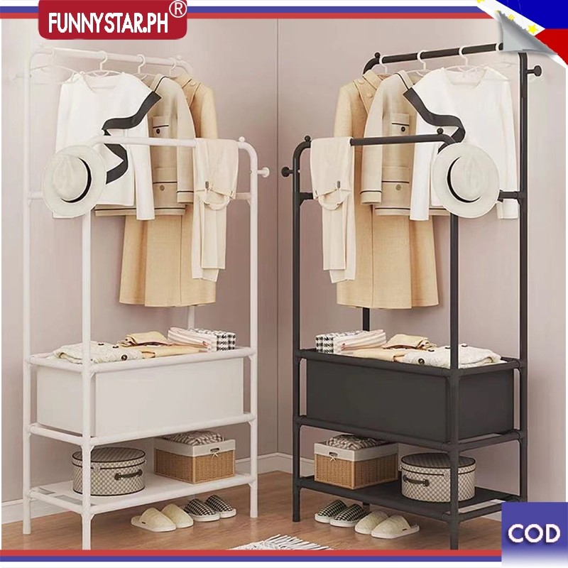 COD Clothes Organizer Coat rack Multi-function Hanging Landing with ...
