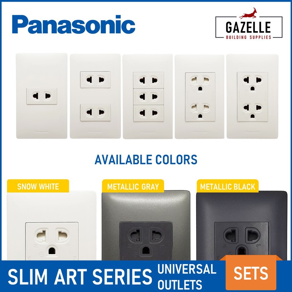 Panasonic Slim Art Universal Plug Outlets | Shopee Philippines