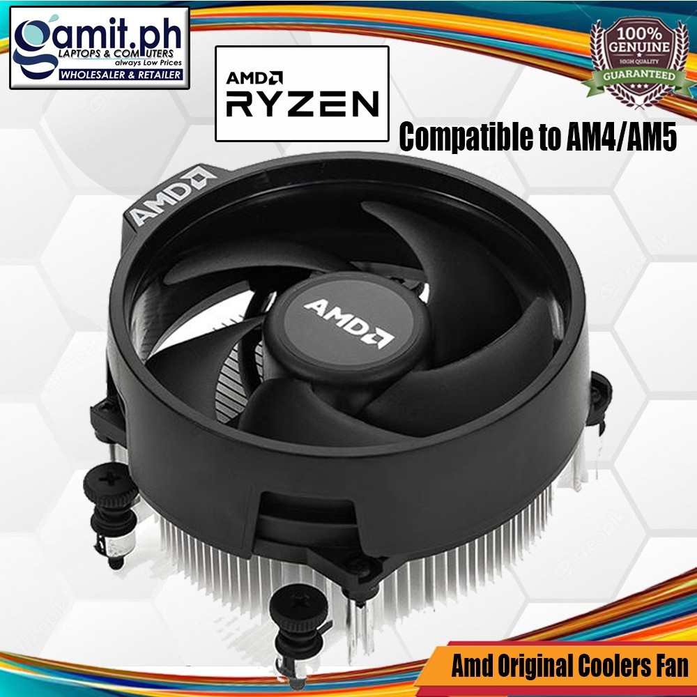 AMD Ryzen Big Cooling Fan for Am4 Am5 w/ Box Original cpu heatsink ...