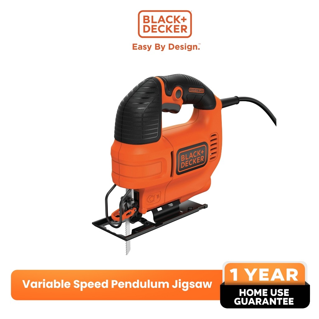 BLACK+DECKER Variable Speed Pendulum Jigsaw 520W (KS701E-QS) - Power ...