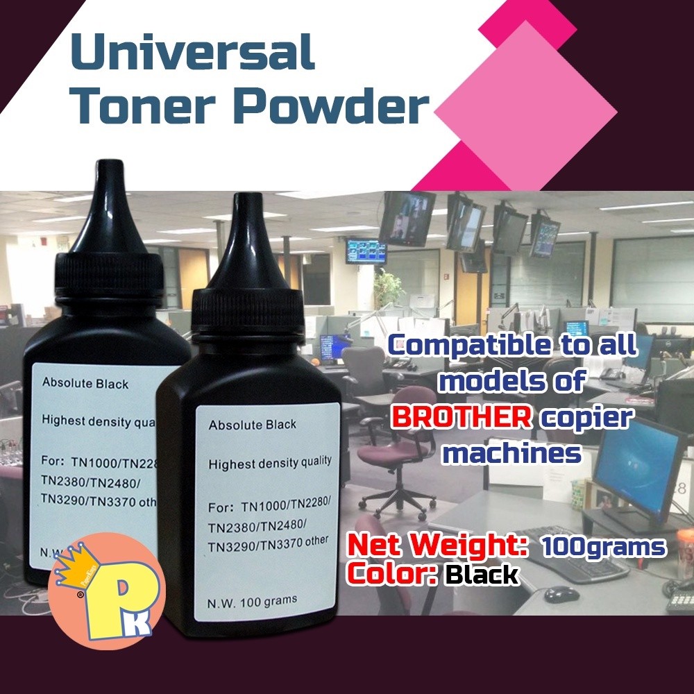 Compatible Brother Toner Powder Replacement mono laserjet printer 100g ...