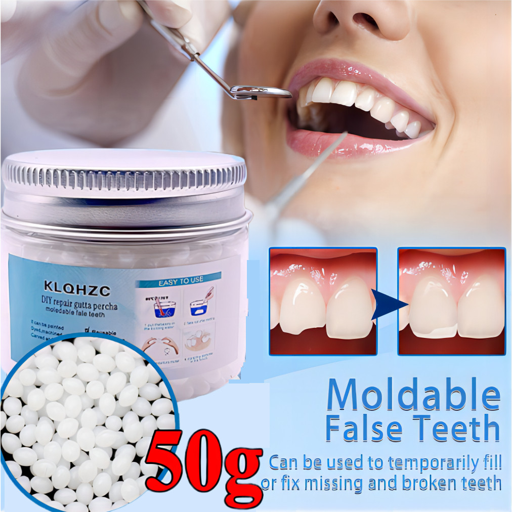 50G Temporary Teeth Repair Kit False Teeth Moldable Artificial teeth ...