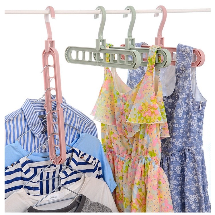 kimh COD Magic Multi-Functional Space Saving Folding Clothes Hanger w ...