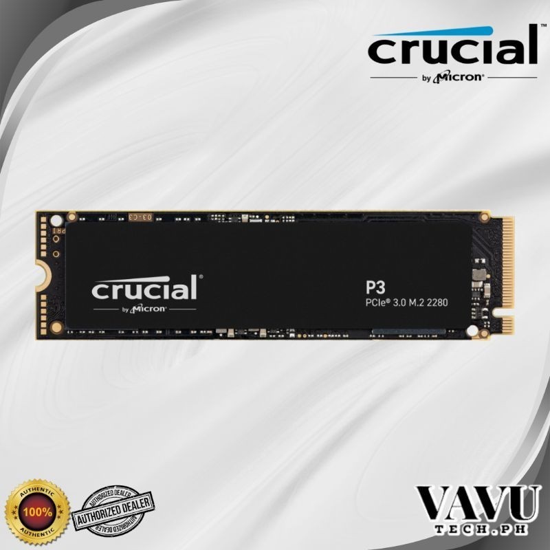 Crucial P3 M.2 NVME 2TB 1TB 500GB Gen3 PCie3 x4 3D NAND 2280 SSD ...