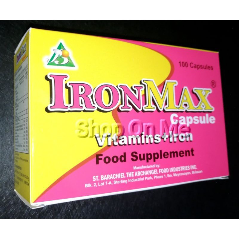 IRONMAX / ENERFLOW Vitamins + Iron 100 tablets Multivitamins IRON MAX ...