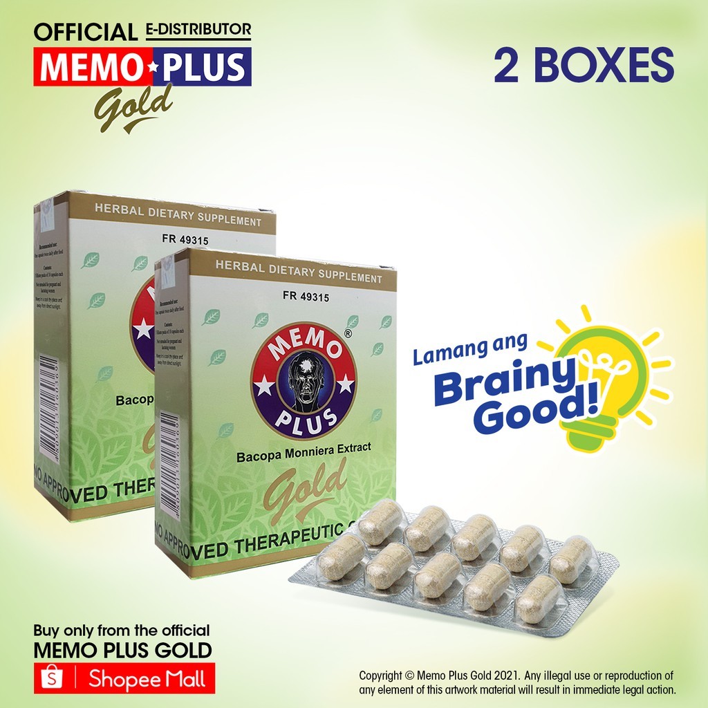 2 Boxes of Memo Plus Gold 30s | Shopee Philippines