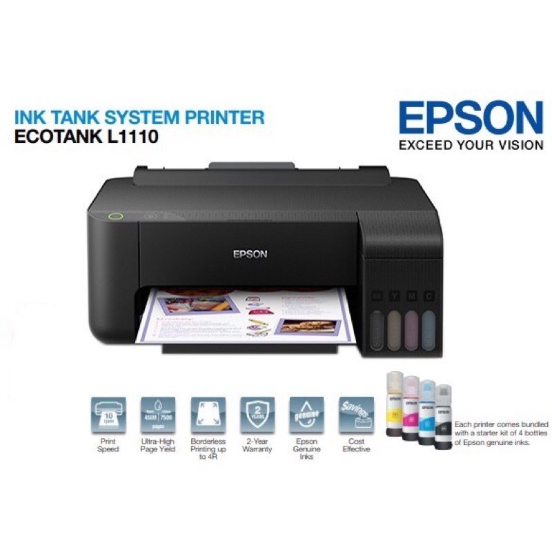 Epson EcoTank L1110 Ink Tank Printer | Shopee Philippines