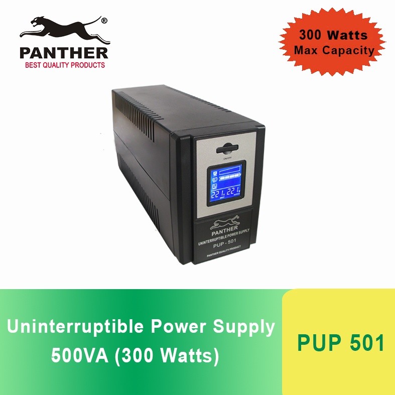 Panther PUP 501 Uninterruptible Power Supply (UPS) 500VA 300 Watts ...