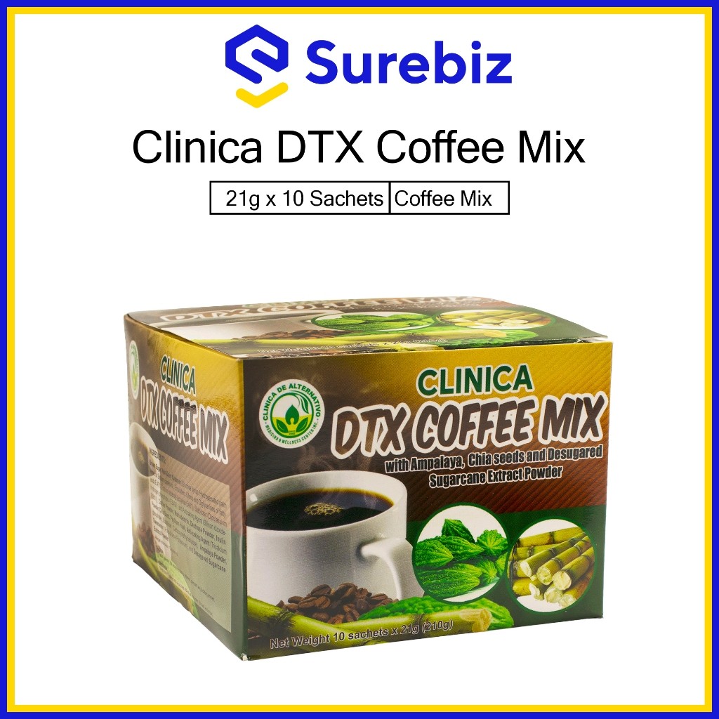 Clinica DTX Coffee Mix with Ampalaya, Chia Seeds and Desugared ...