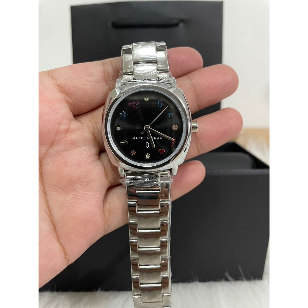 MJ Watch Square style Marc Jacobs Mandy Ladies Watch MJ3549 | Shopee ...