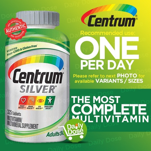 Centrum Silver Adults 50+ Multivitamin, Tablets | Shopee Philippines