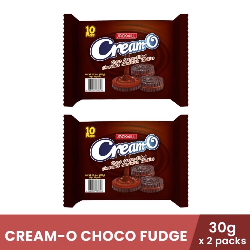 CREAM-O Choco Fudge/ Vanilla 10s x 30g x 2 packs | Shopee Philippines