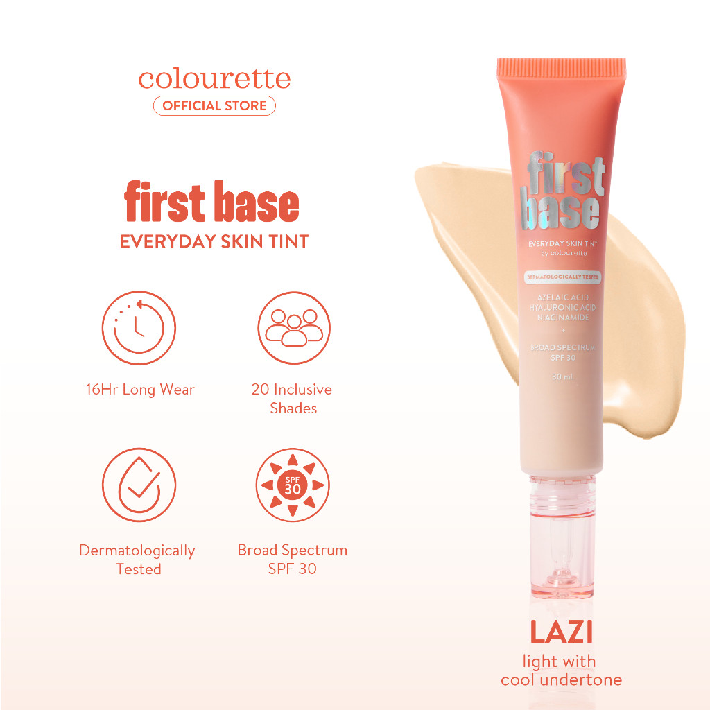 Colourette First Base Everyday Skin Tint SPF30 [Lightweight, Foundation ...
