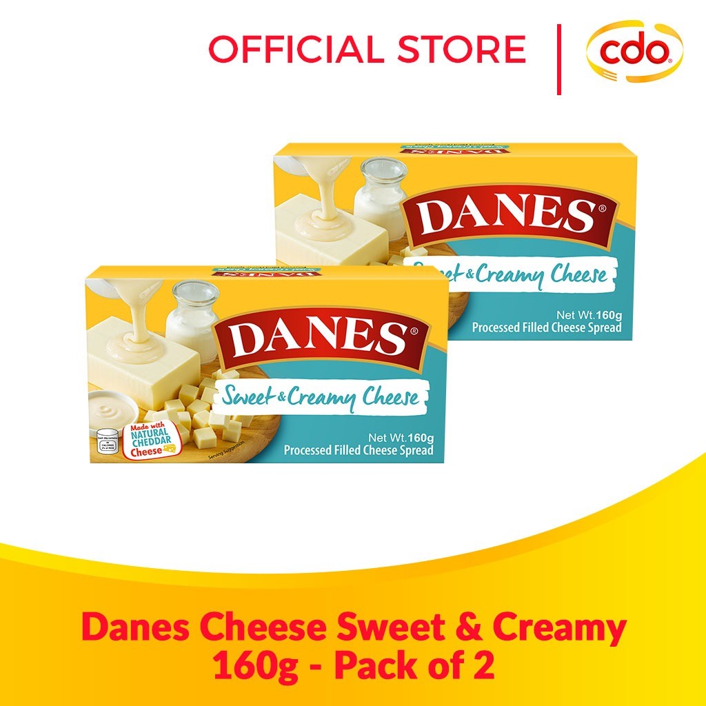 DANES Cheese Sweet & Creamy 160g - Pack of 2 | Shopee Philippines