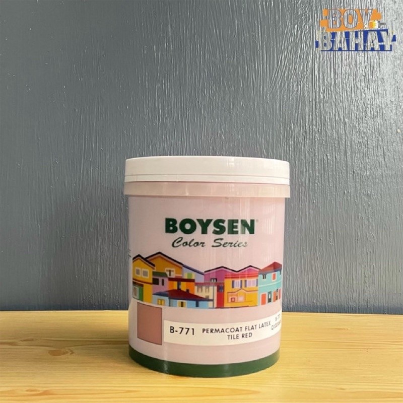 Boysen Color Series Permacoat Flat Latex Tile Red B771 Liter Size ...