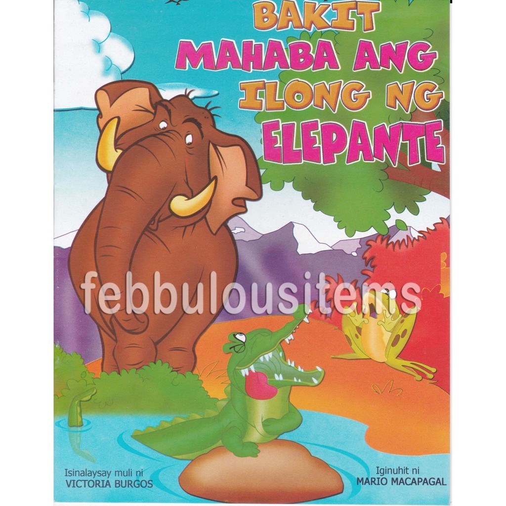 Story Book / Coloring Book English Tagalog ( Bakit mahaba ang ilong ng ...