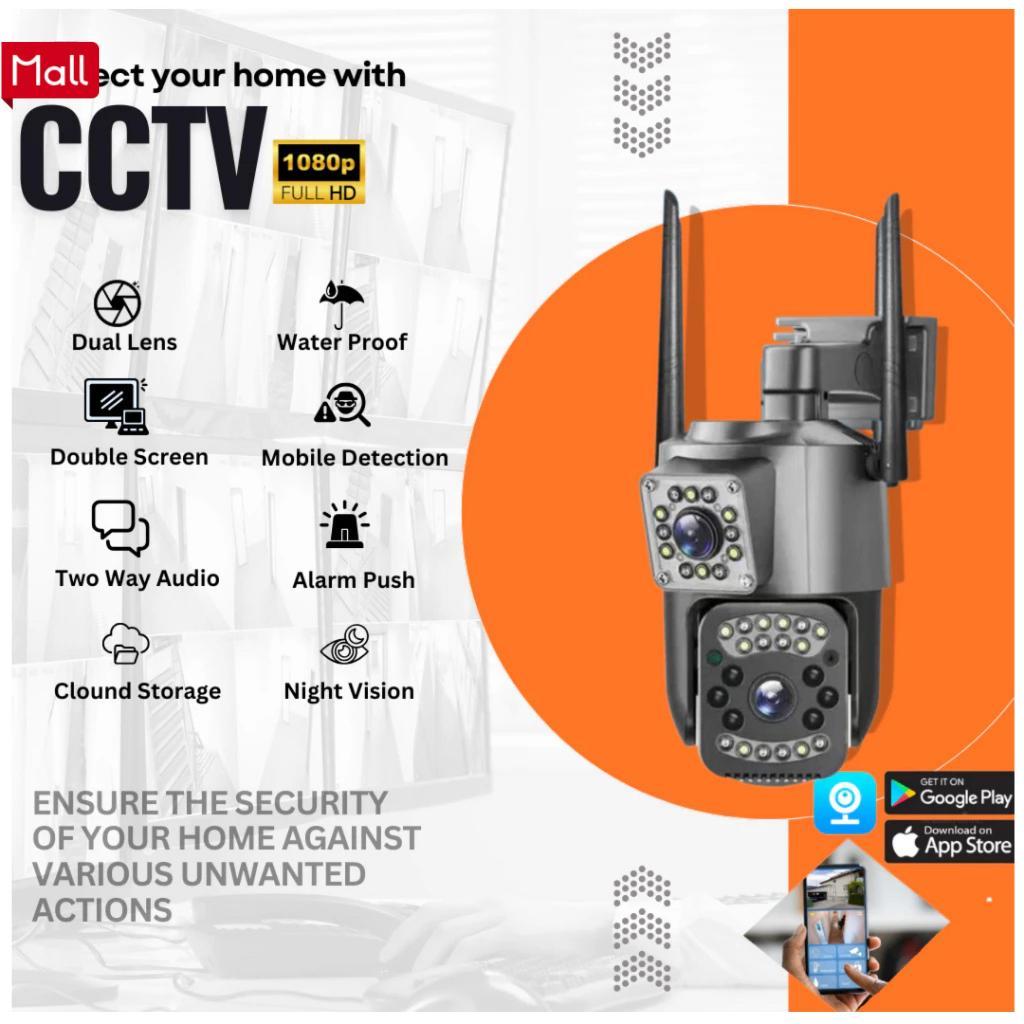 CCTV V380 Pro 16MP Ultra HD Wireless Outdoor Dual Lens CCTV Security ...
