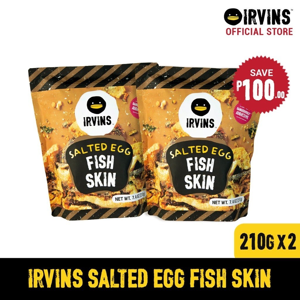 IRVINS SALTED EGG Fish Skin 210g -Big Bag Duo Bundle | Shopee Philippines
