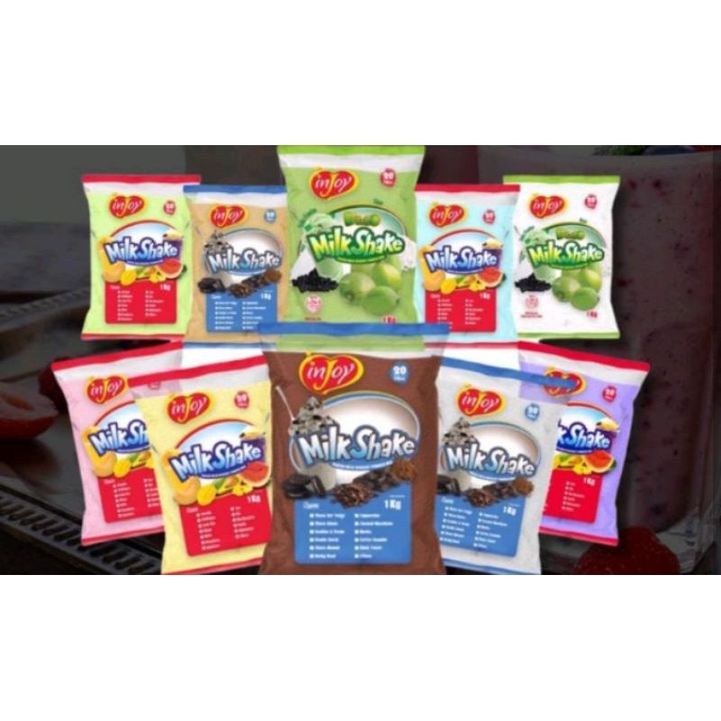 Injoy Milk Shake Powder 1kg All flavors | Shopee Philippines