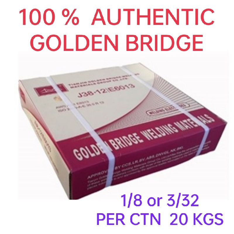 GOLDEN BRIDGE WELDING ROD 6013 1/8 3.20mm PER CTN 20 KGS AUTHENTIC ...