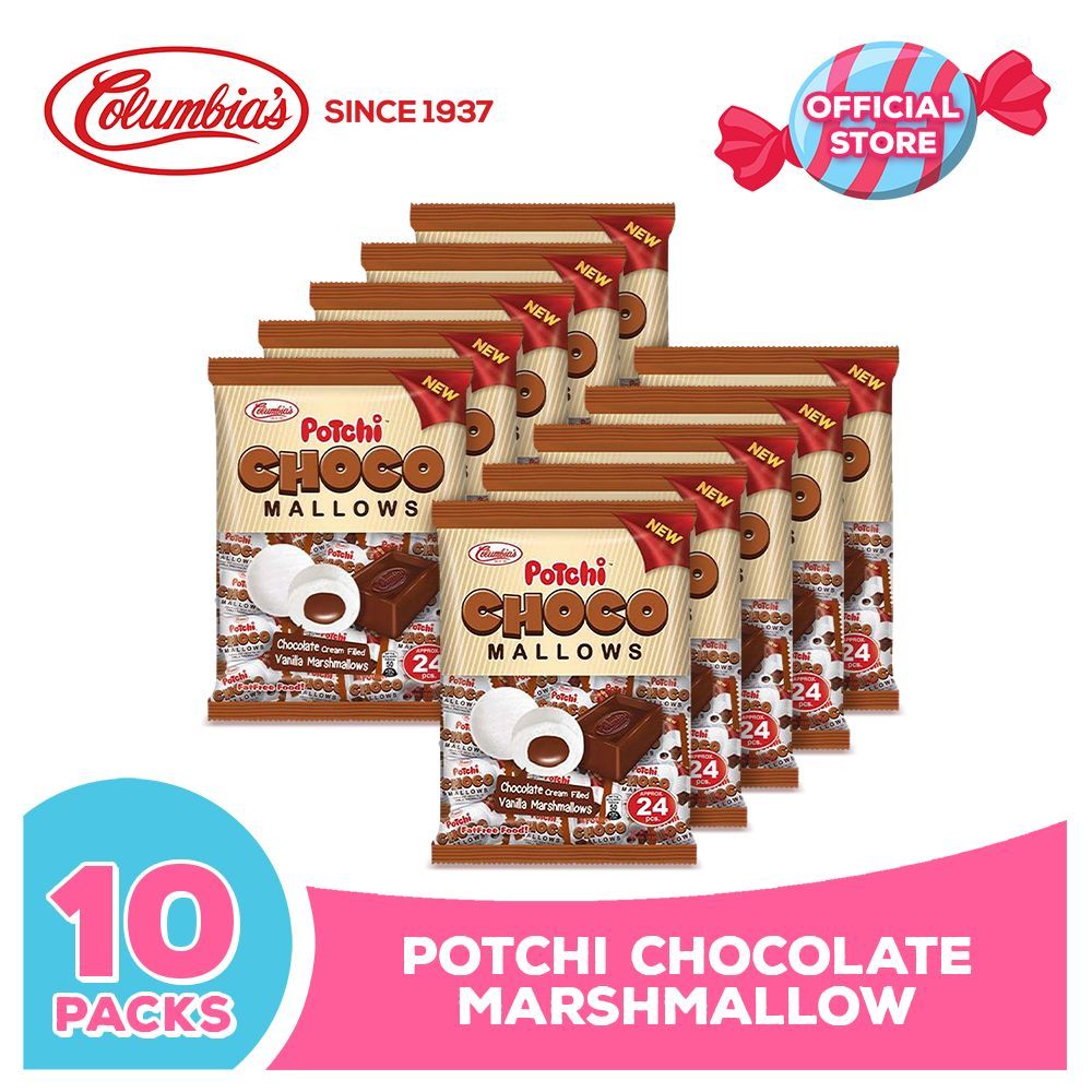 Columbia Candies: Potchi Chocolate Marshmallow Bundle of 10 | Shopee ...