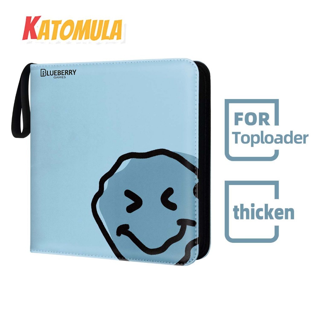 Blueberry Toploader Binder Album Lagoon Blue Black Binder 240Pocket for ...