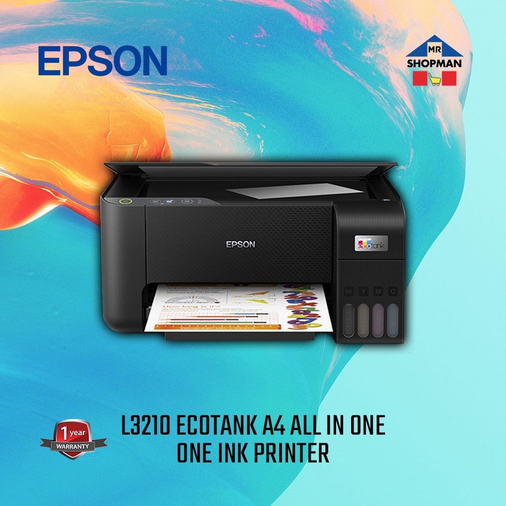 Epson EcoTank L3210 A4 All-in-One Ink Tank Printer | Shopee Philippines
