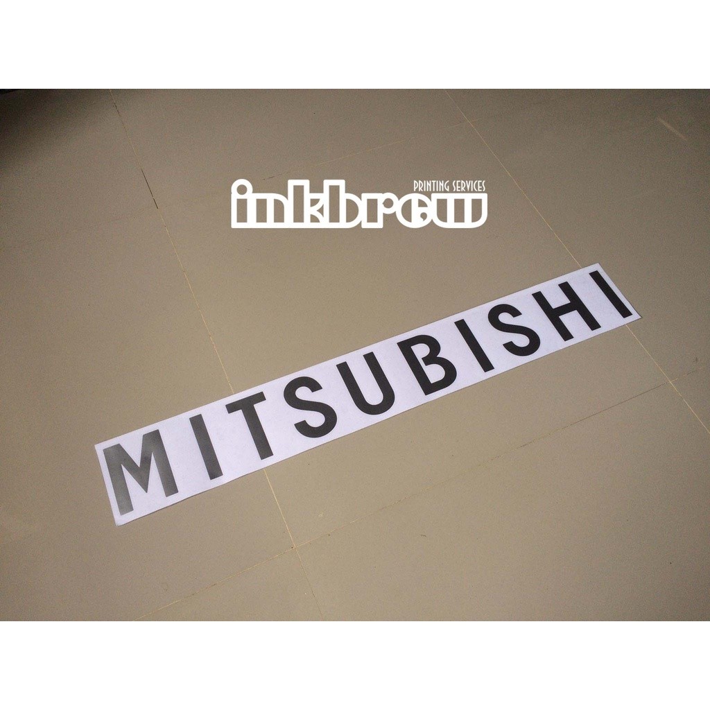 MITSUBISHI Tailgate Decal for Mitsubishi L300 Versa Van | Shopee ...