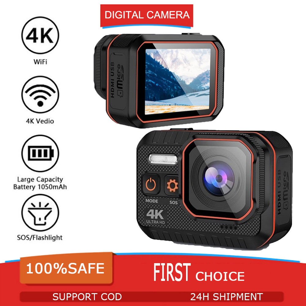 360 Go Pro Action Camera Motorcycle 4K HD Underwater Video Recording ...