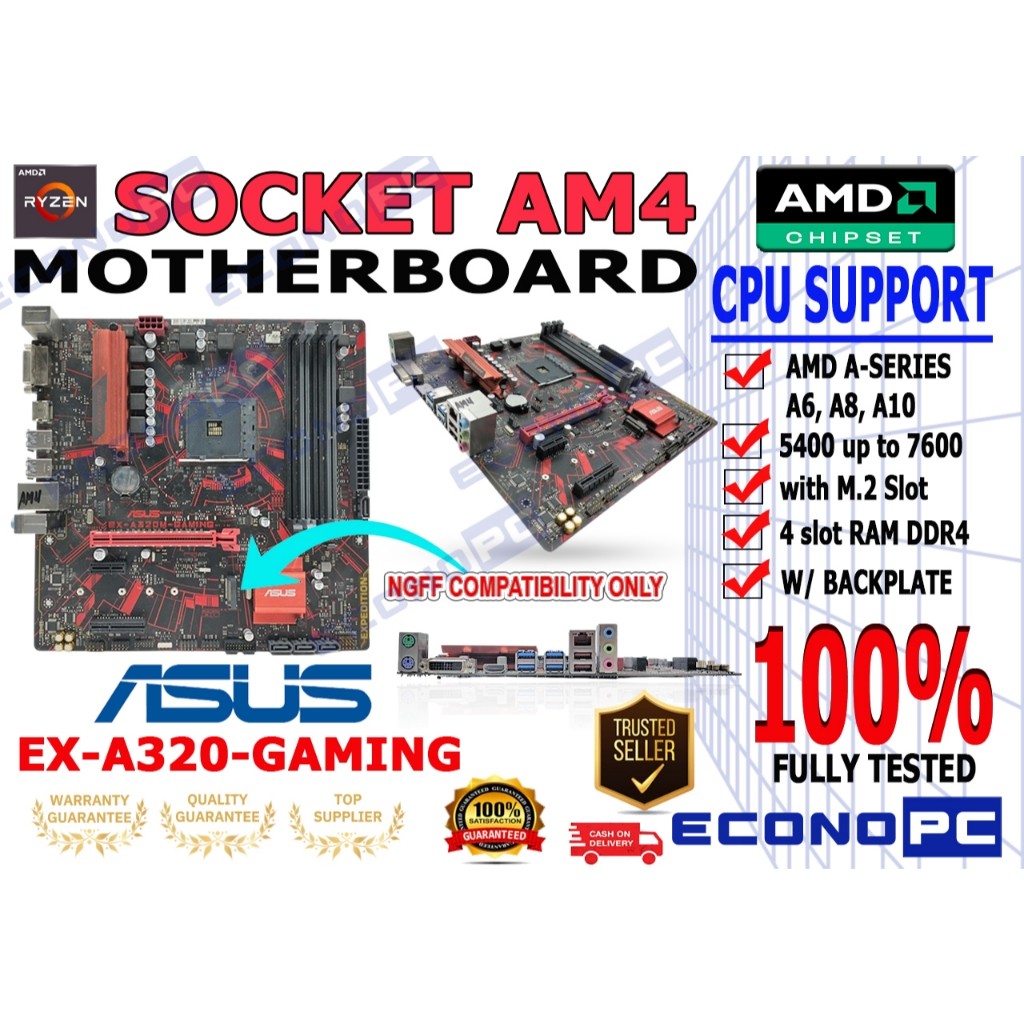 SOCKET AM4 DDR4 A320-B350-B450 MOTHERBOARD/PC PARTS FROM KOREA/GOOD ...