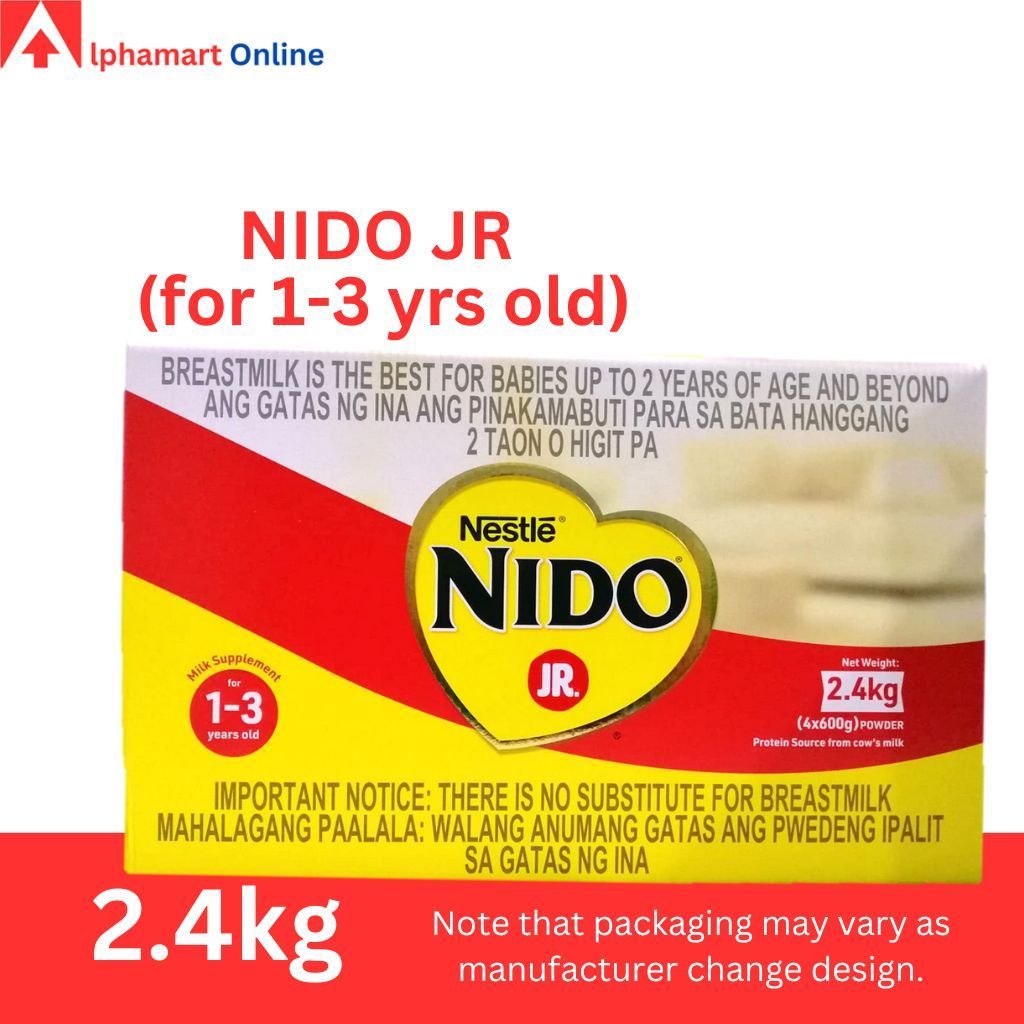 NIDO Junior 2.4kg – Milk Powder for Toddlers 1-3 Years Old, with DHA ...